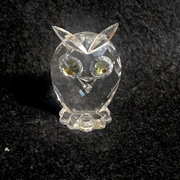 Swarovski | Accents | Vintage Swarovski Silver Crystal Mini Owl With ...